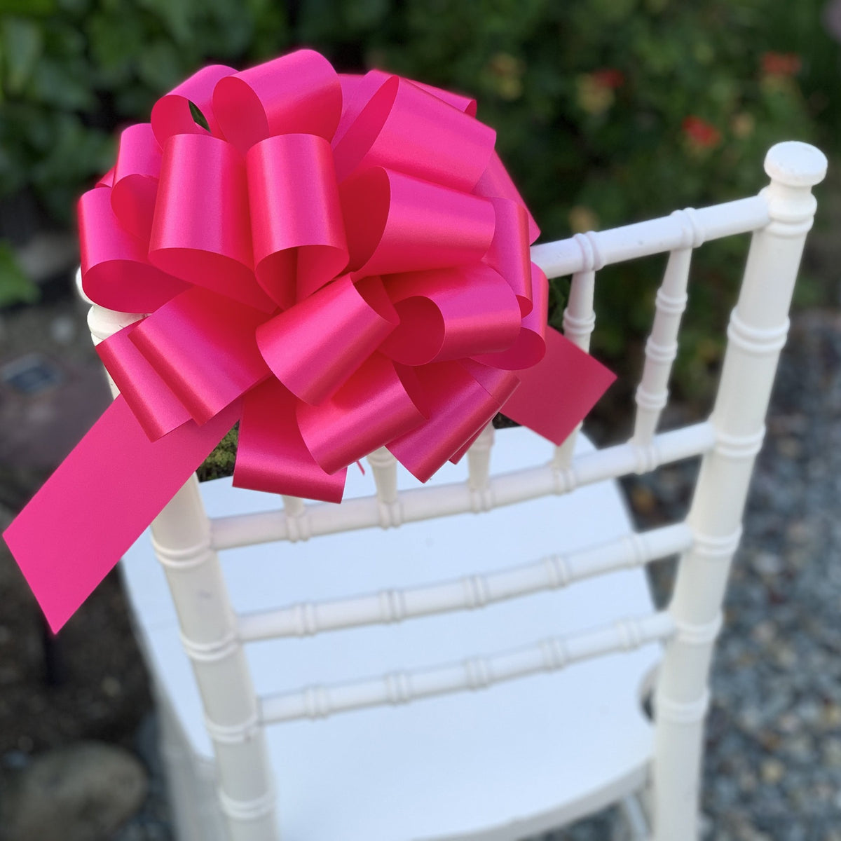 Large Hot Pink Fuchsia Pull Bows - 9" Wide, Set of 6, Easter, Spring ...