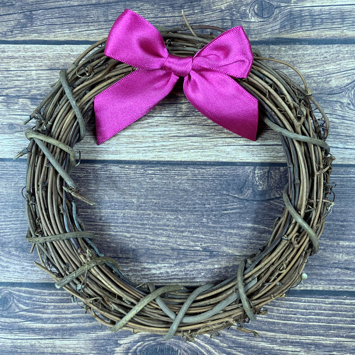 Fuchsia Pink Satin Pre-Tied Bows - 3" Wide, Set of 10 — GiftWrap Etc